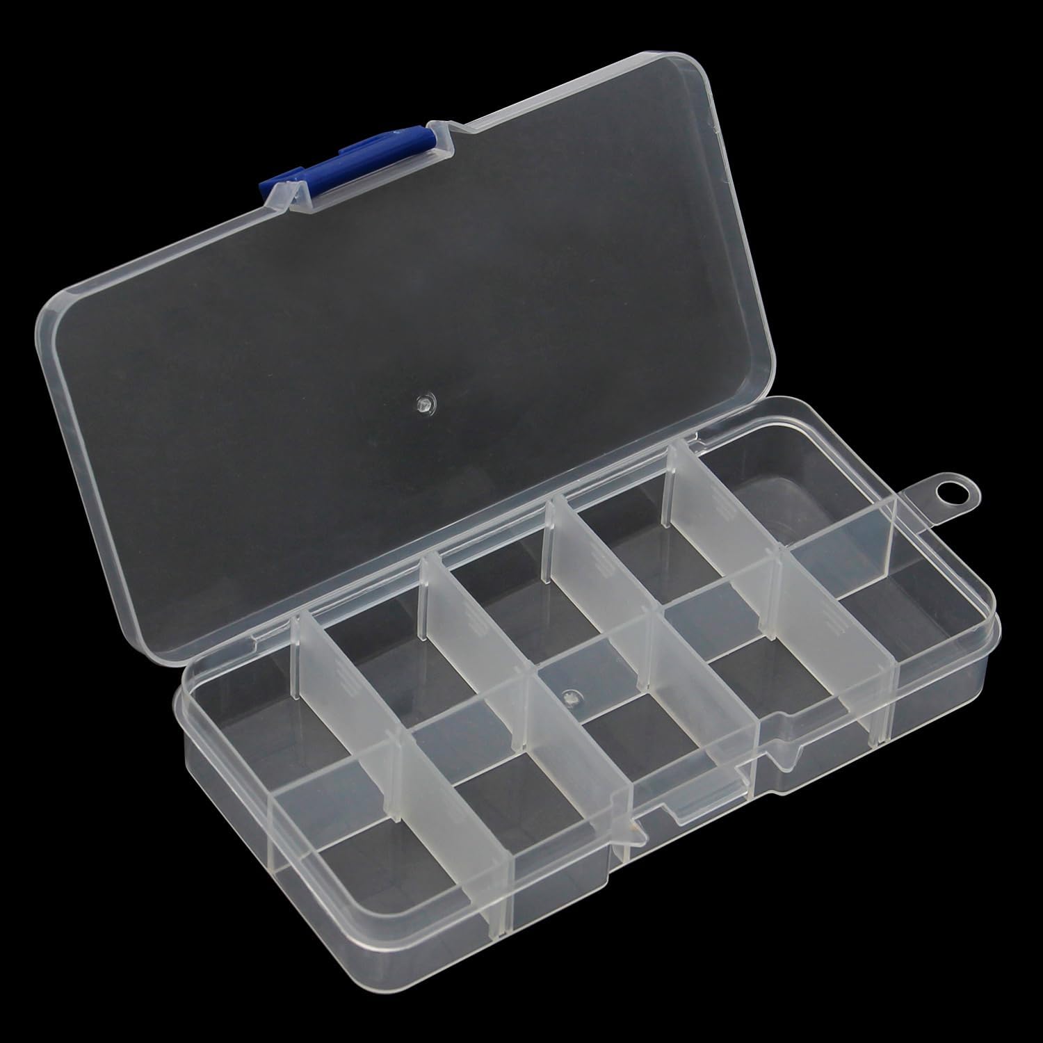 Amazon.com: UTENEW Plastic Jewelry Organizer Box Clear Storage Bead ...