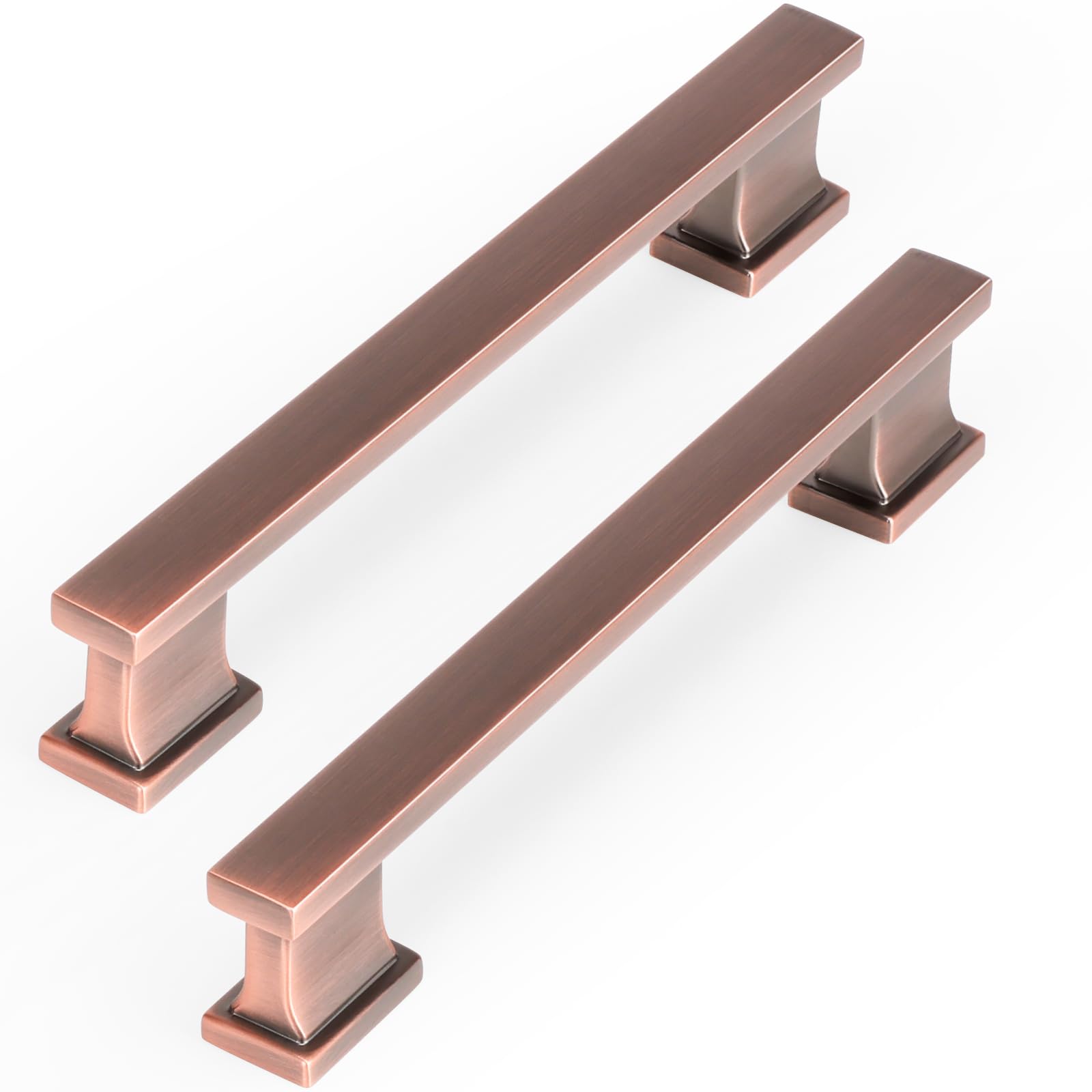 GRANTENOV 5 Inch (128mm) Brushed Antique Copper Cabinet Pulls Handles ...