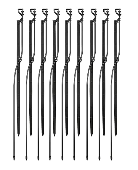 Amazon.com : Micro Spray Sprinkler Stake Assembly: 9 Sets Full Circle ...