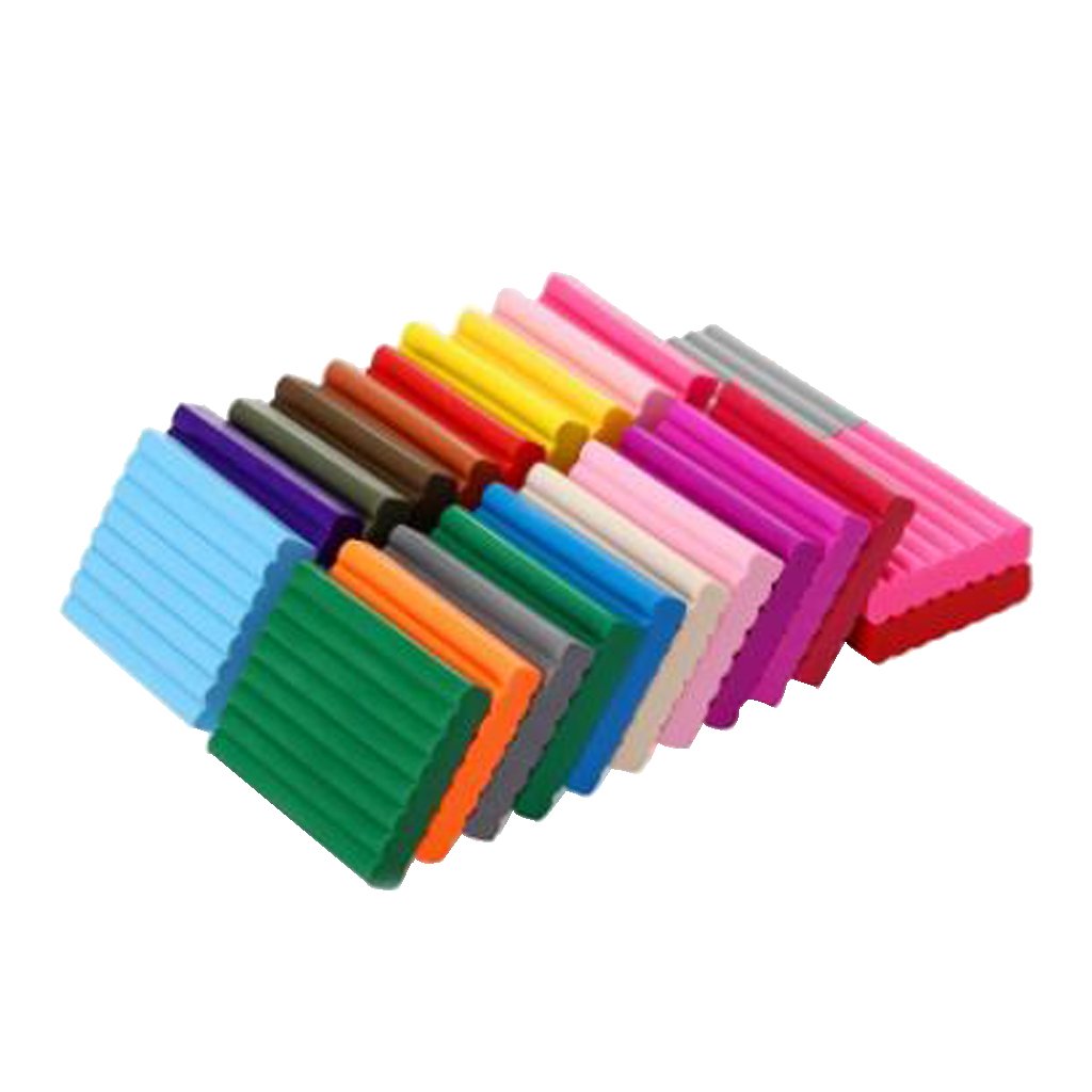 FLAWISH 24 Colors Soft Polymer Clay Blocks DIY Modelling Oven Baking ...