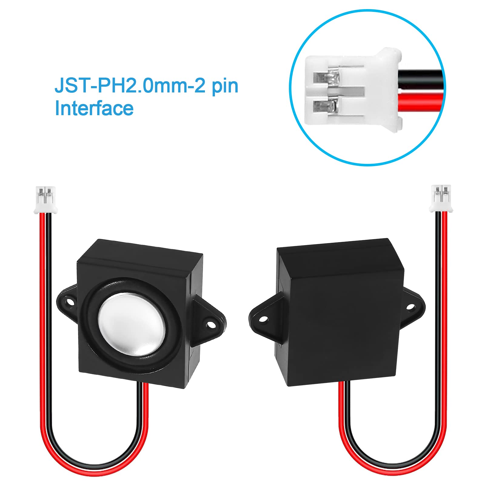 Qccan 3pcs 3 Watt 8 Ohm Single Cavity Mini Speaker Full