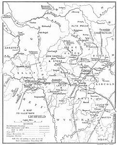 STAFFS: Lichfield Diocese, 1897 map : Amazon.co.uk: Stationery & Office ...