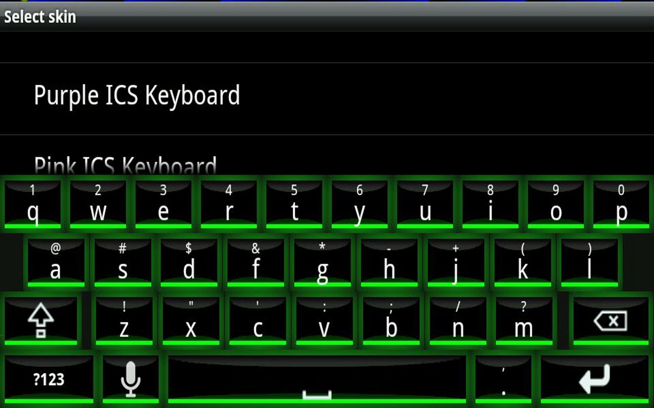 Green Glow Keys HD Keyboard Skin / Theme - App on Amazon Appstore