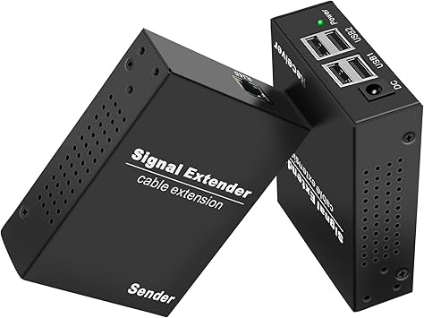 Amazon.com: LornCeng USB Extender to RJ45 Over Cat5e/6/7 up to 492ft ...