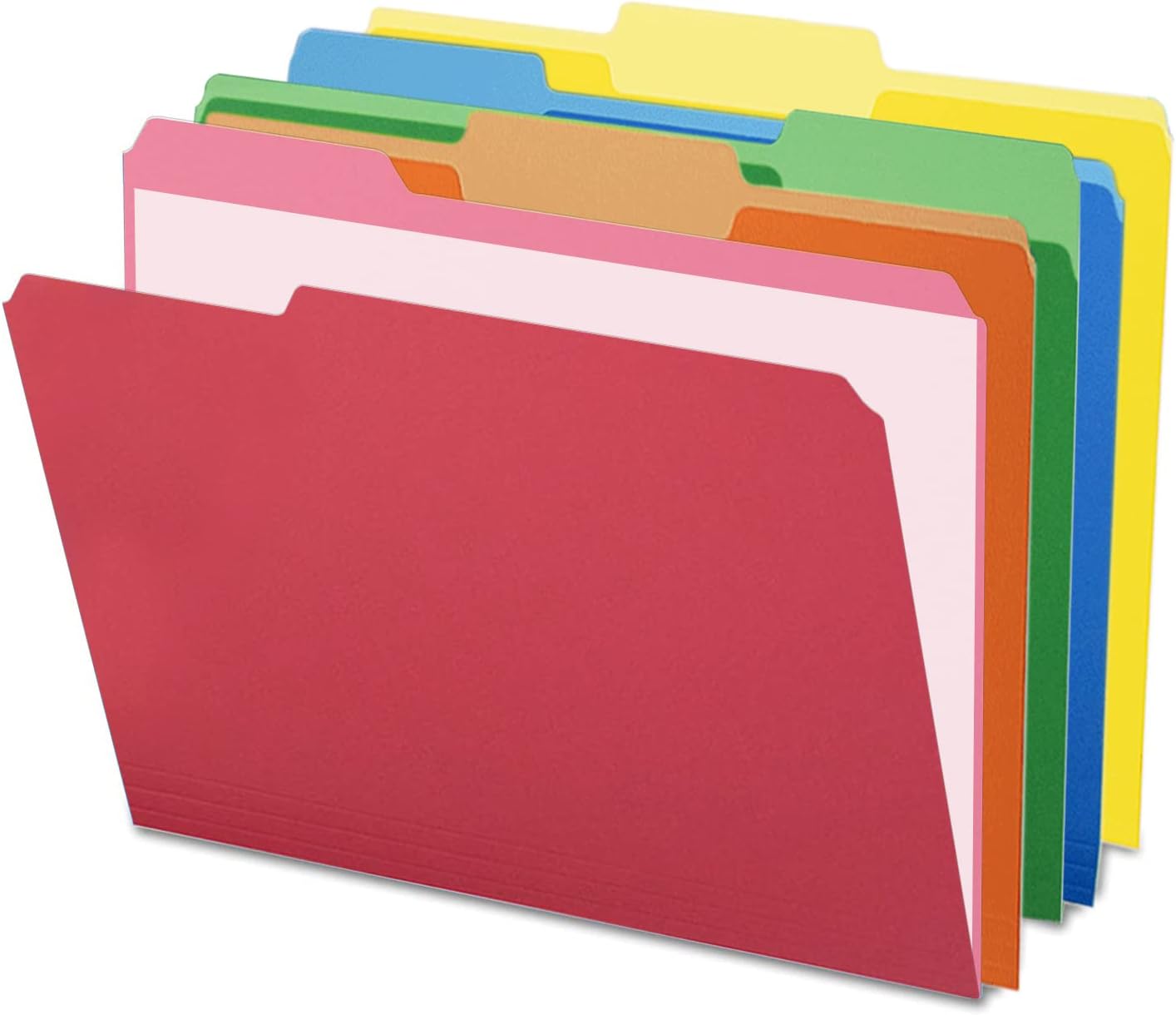 Color File Folders, 20 Pcs Office File Folders, Letter Size File ...