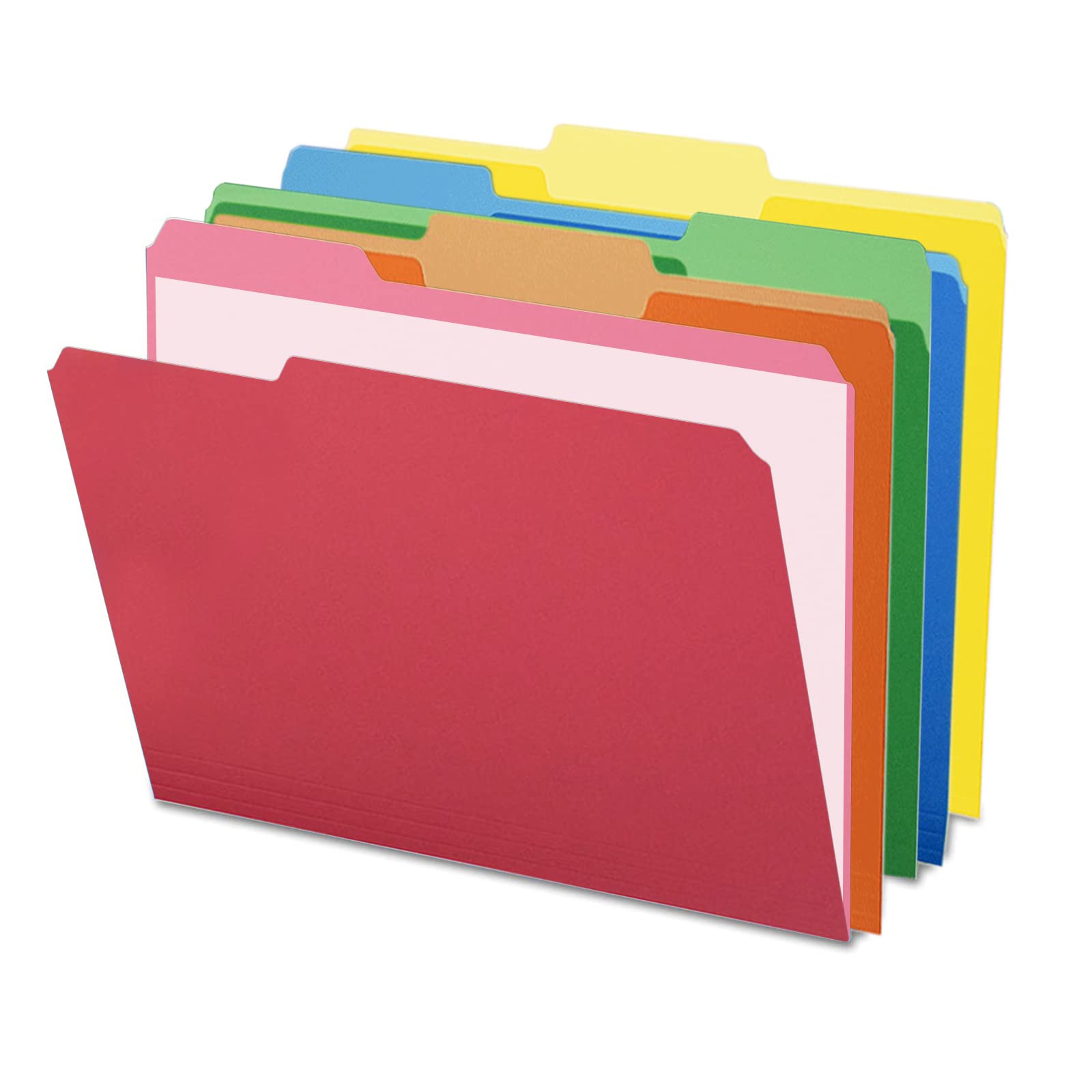 Color File Folders, 20 Pcs Office File Folders, Letter Size File ...