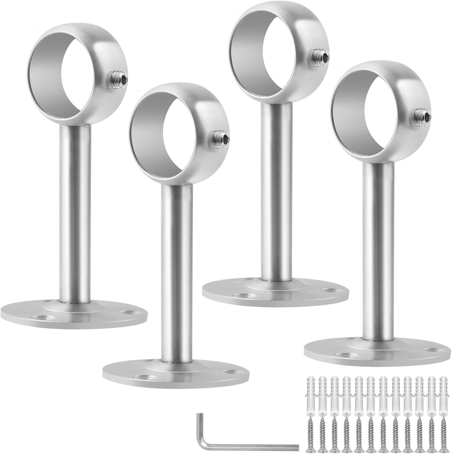 Amazon.com: Ceiling Mount Curtain Rod Brackets, Heavy Duty Ceiling ...