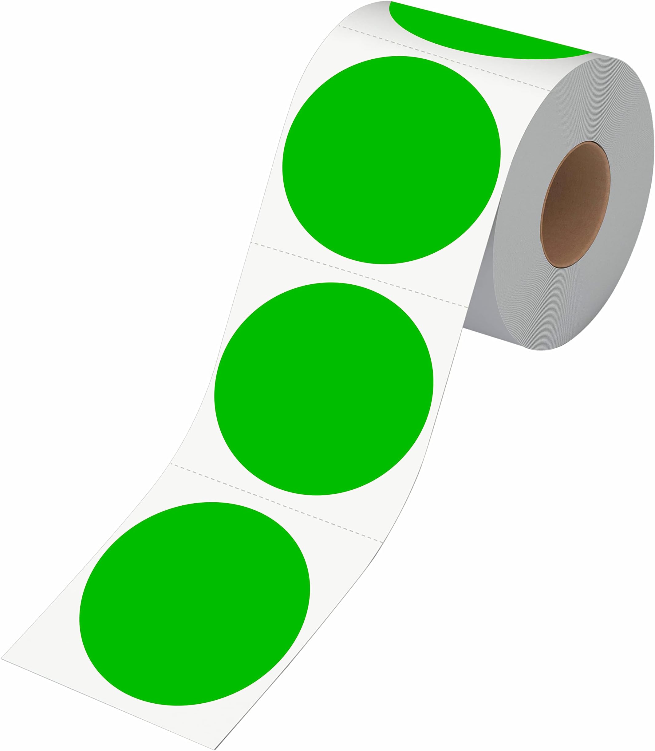 Amazon.com : 1500 PCS White Round Color Coding Circle Dots Inventory ...