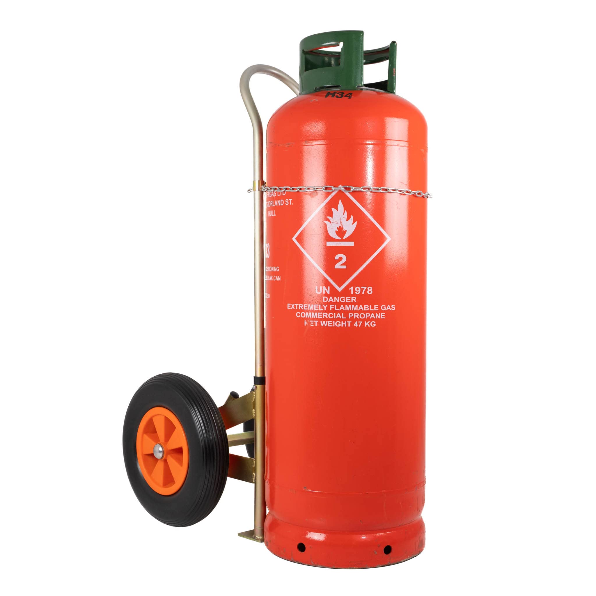 HEAVY DUTY CALOR GAS CYLINDER HAND TRUCK BOTTLE TROLLEY INDUSTRIAL UP ...