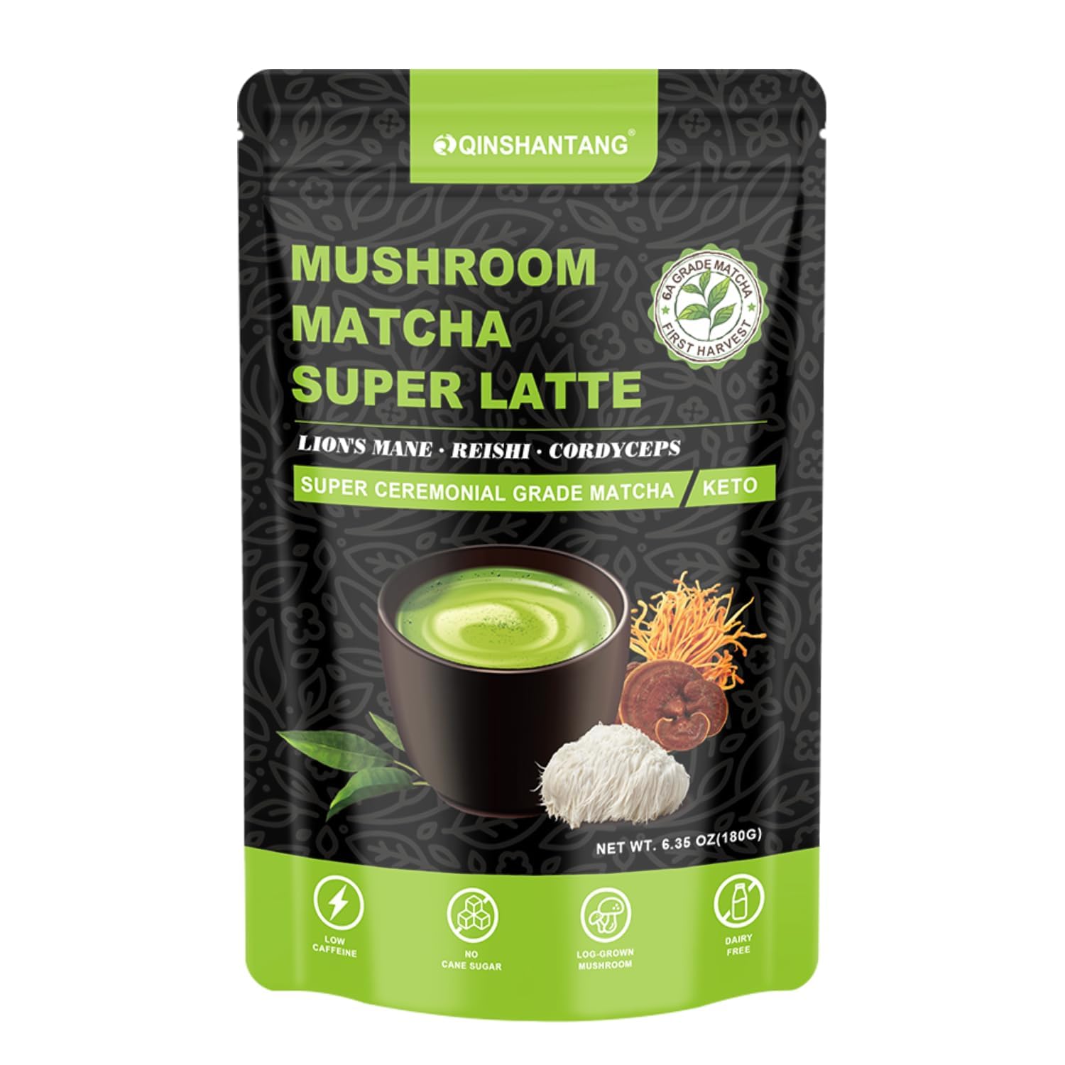Amazon.com: Mushroom Matcha Latte Powder - Super Ceremonial Grade ...