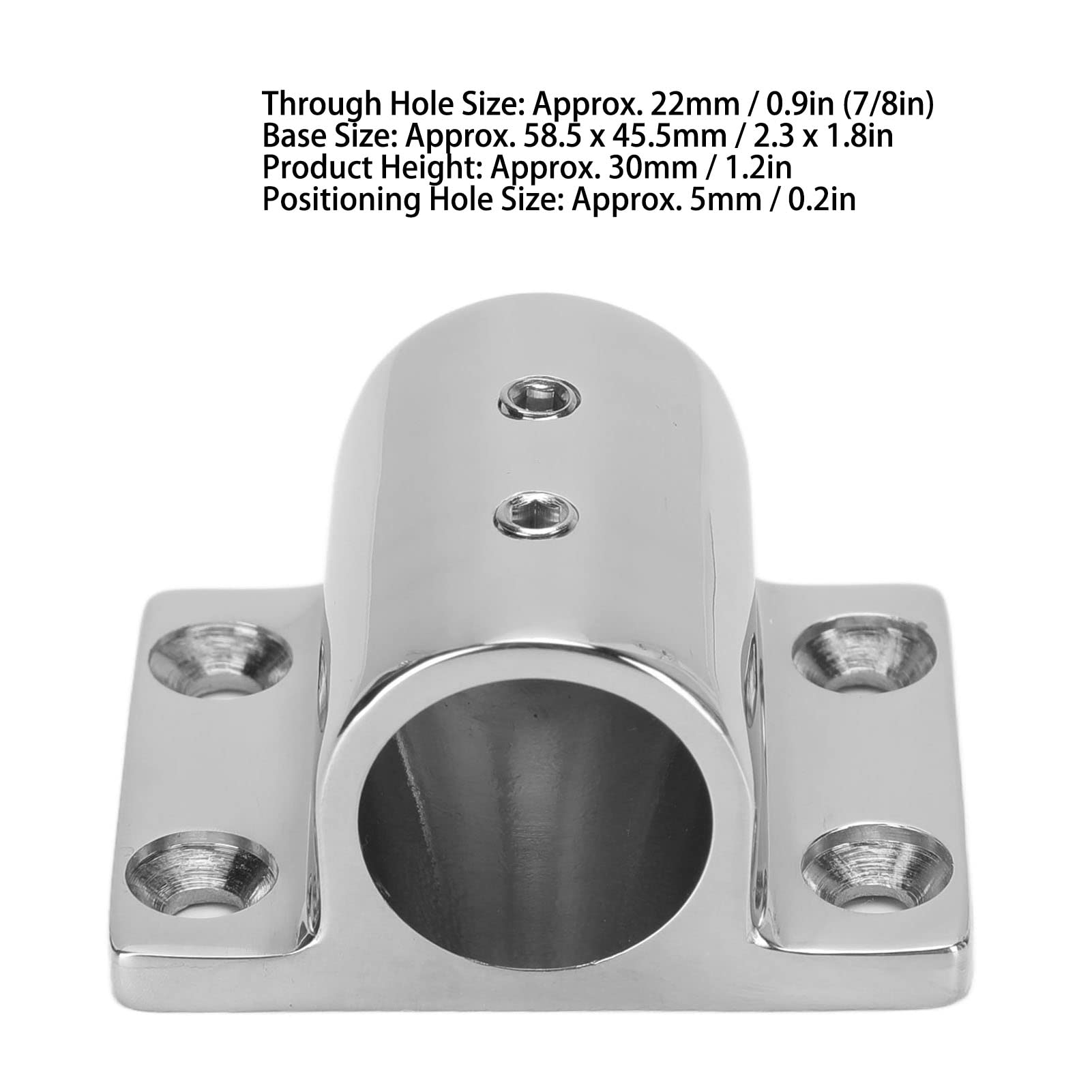 316 Grade Bracket Stainless Steel 316 Glass Mount Saddle Bracket – GB ...