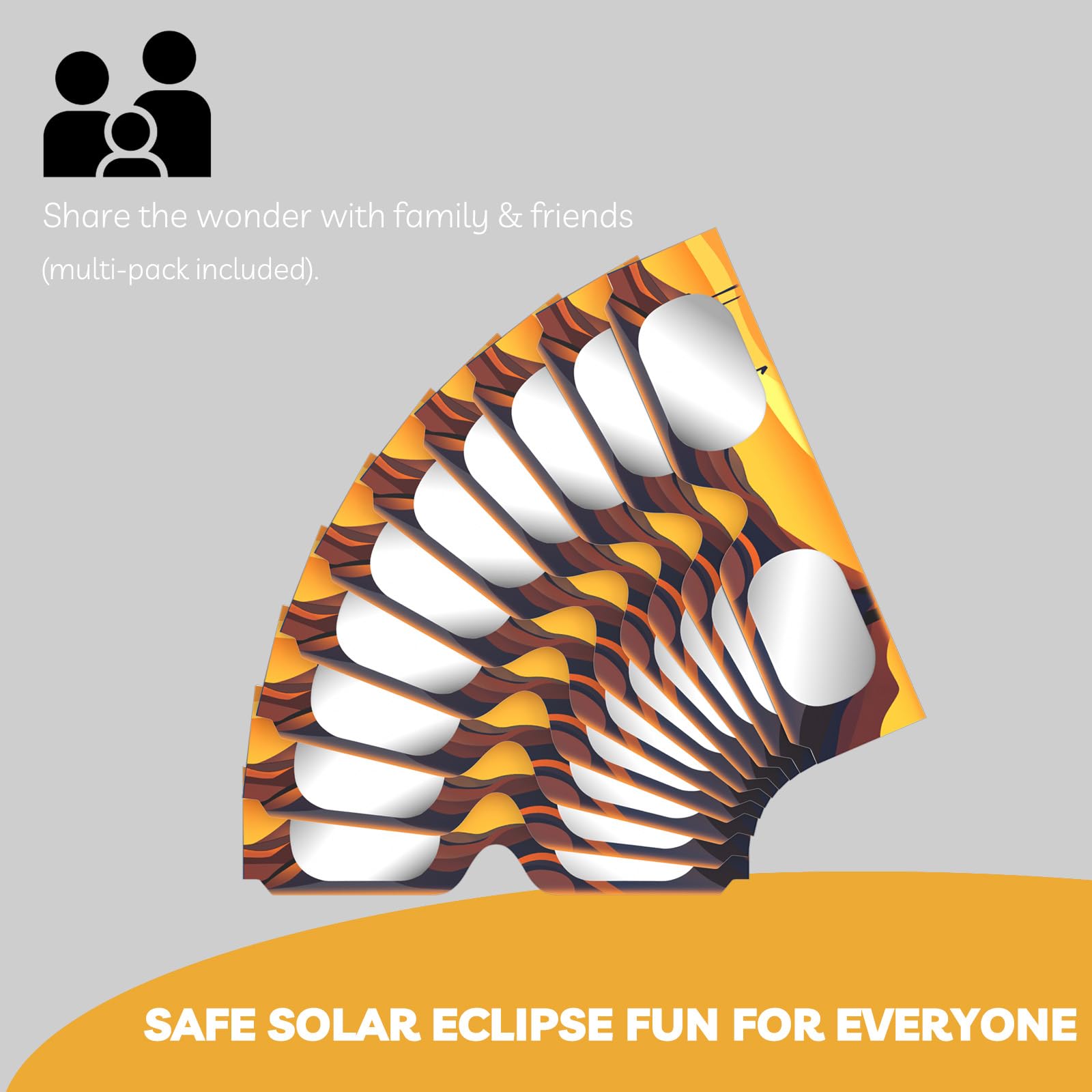 Snapklik.com : 5 Pack Paper Solar Eclipse Glasses, Approved 2024, CE ...