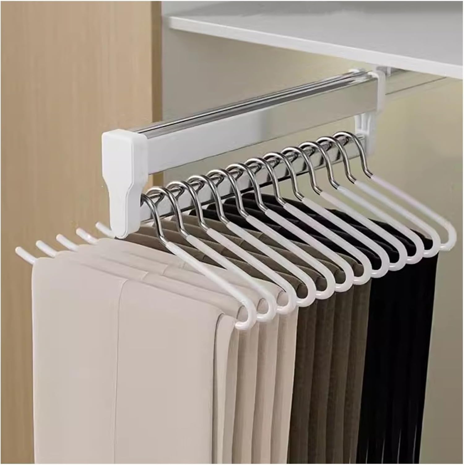 Amazon.com: WUZM 30-60cm Retractable Closet Pull Out Rod, Stainless ...