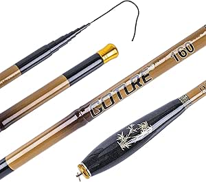 Amazon.com : Goture Compact Telescopic Mini Pocket Fishing Rods, Bamboo ...