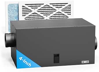 Amazon.com: Filter Box 4 inches with Efficient Box Fan Filter, Duct ...