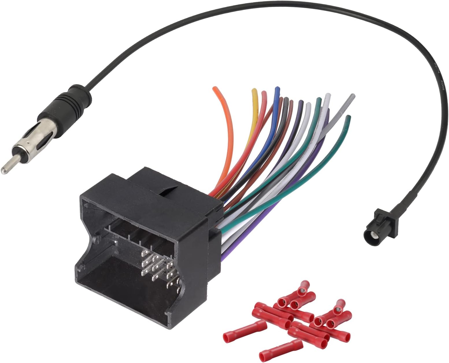 Amazon.com: ASC Car Stereo Install Dash Kit, Wire Harness, and Antenna ...