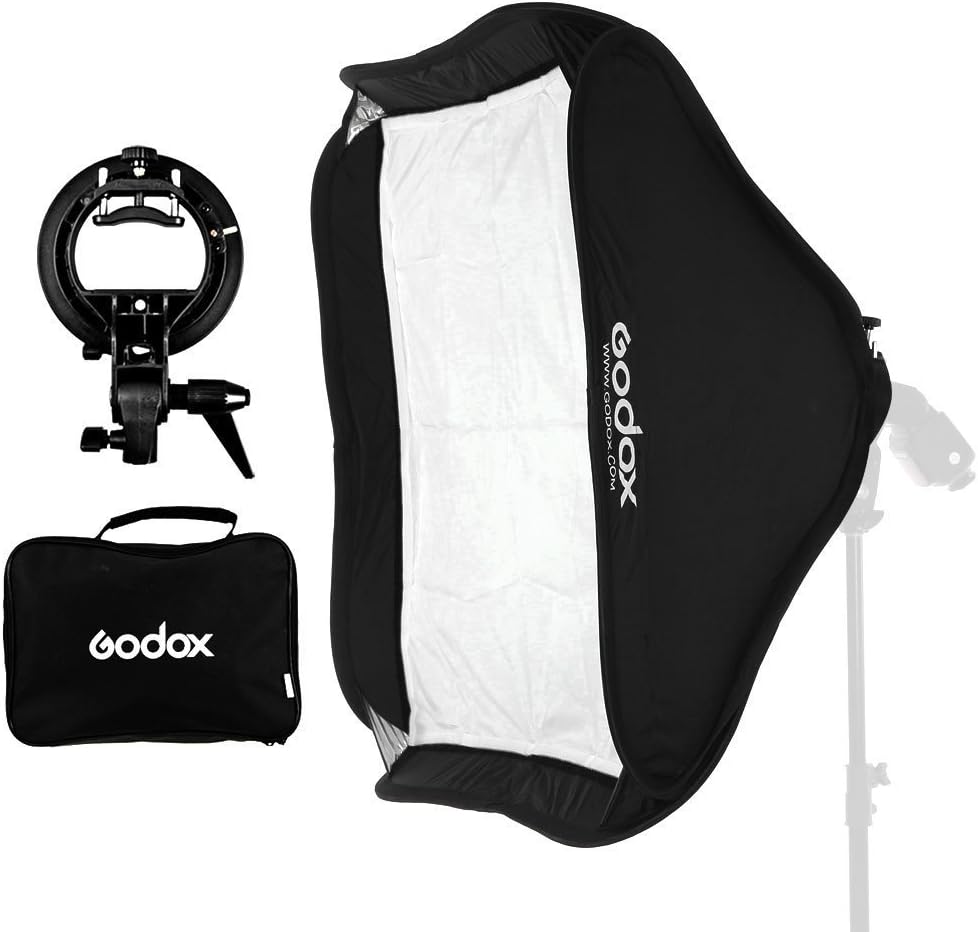 Amazon.com : Godox Soft Box softbox Light 24'' x 24'' with Godox S-Type ...
