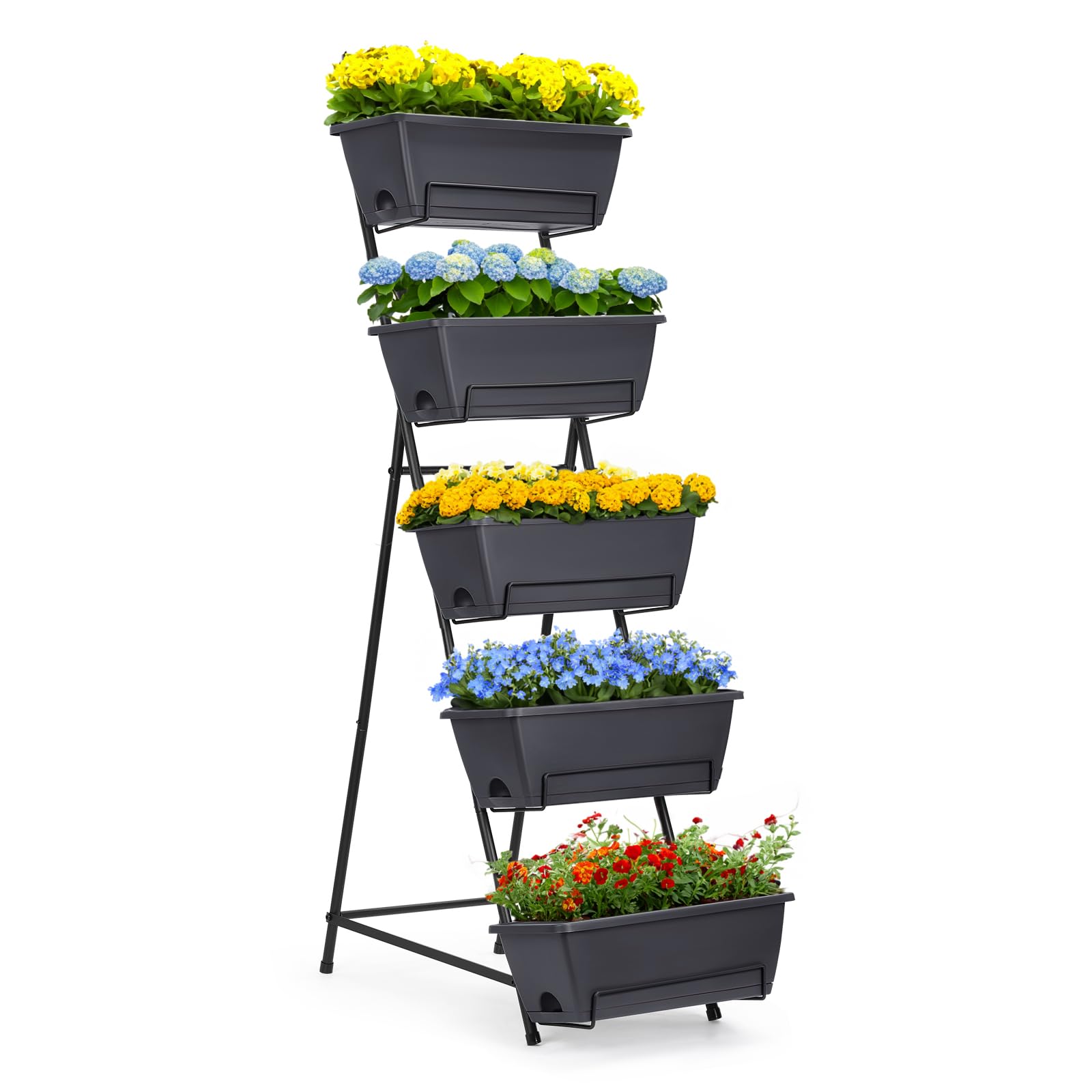 Snapklik.com : 5 Tier Vertical Garden Planter Grey Herb Garden Planter ...