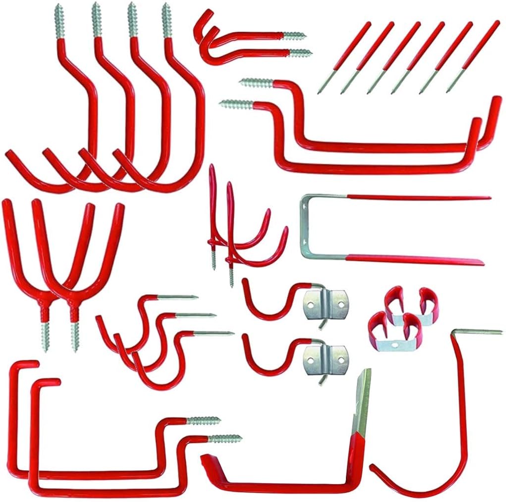Amazon.com: Goodyear Garage Storage Hooks Set - 10 Piece Heavy Duty ...