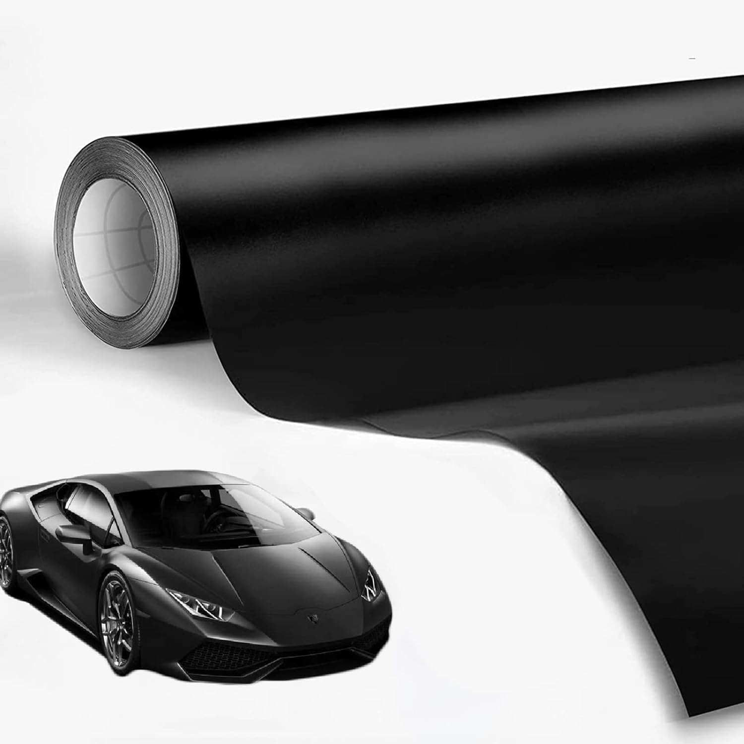 Snapklik.com : Matte Black Vinyl Wrap, Car Wrap Self Adhesive Film ...