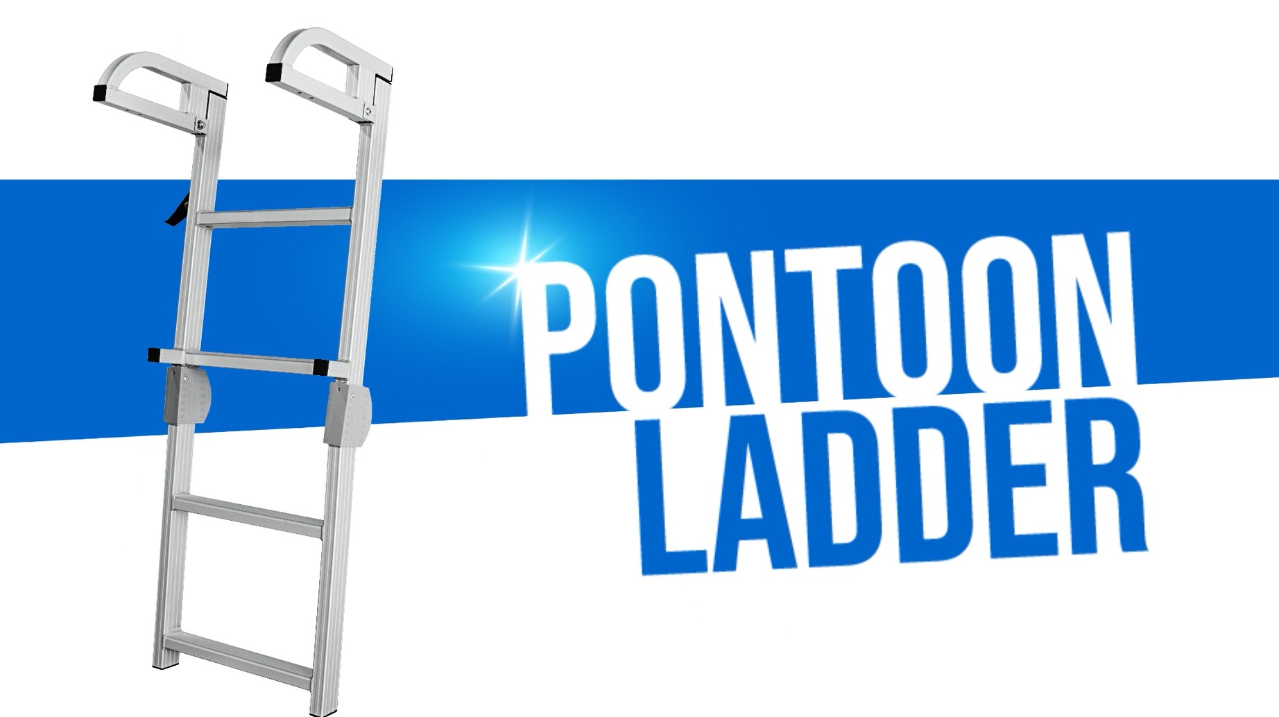 4 Step Pontoon Ladder Folding s (Flush Mount Quick Release Pontoon Boat ...