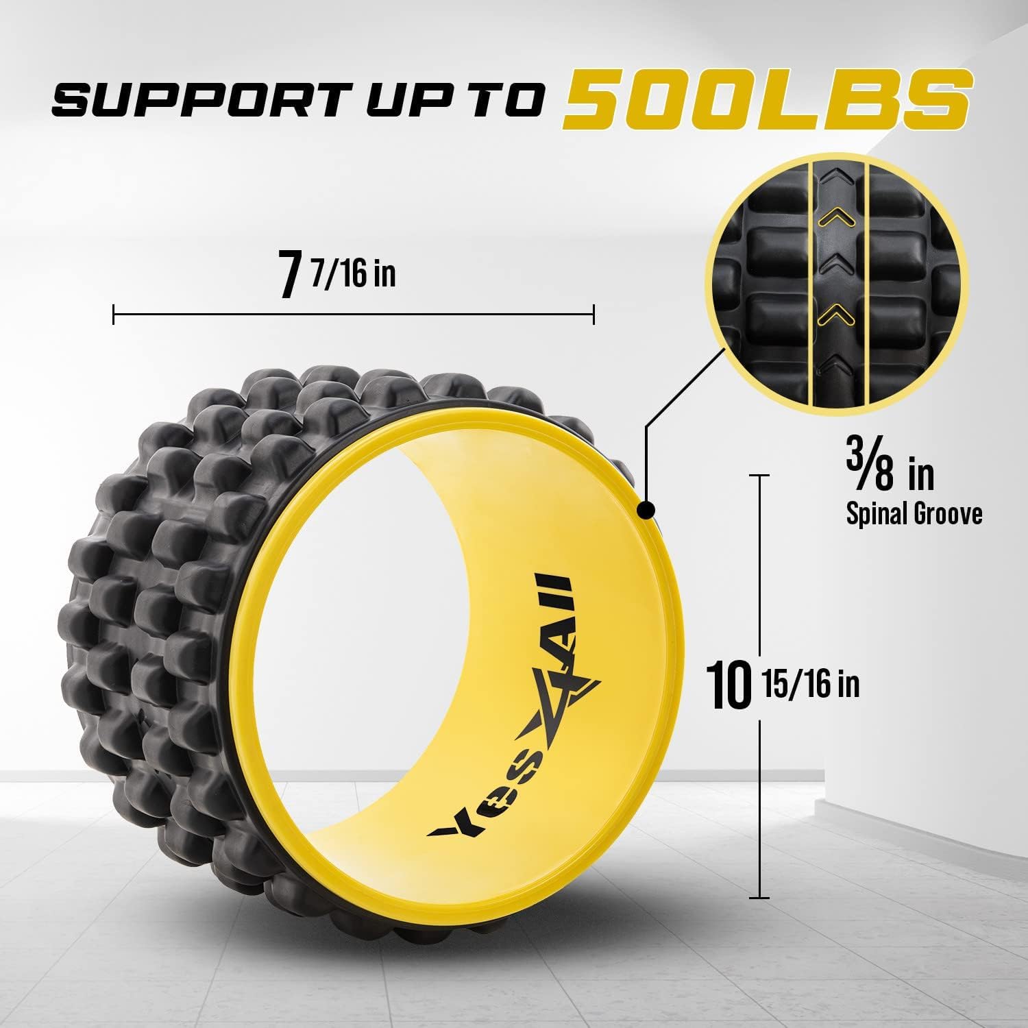 Snapklik.com : Yes4All Combo Spinal Groove Wheel Roller