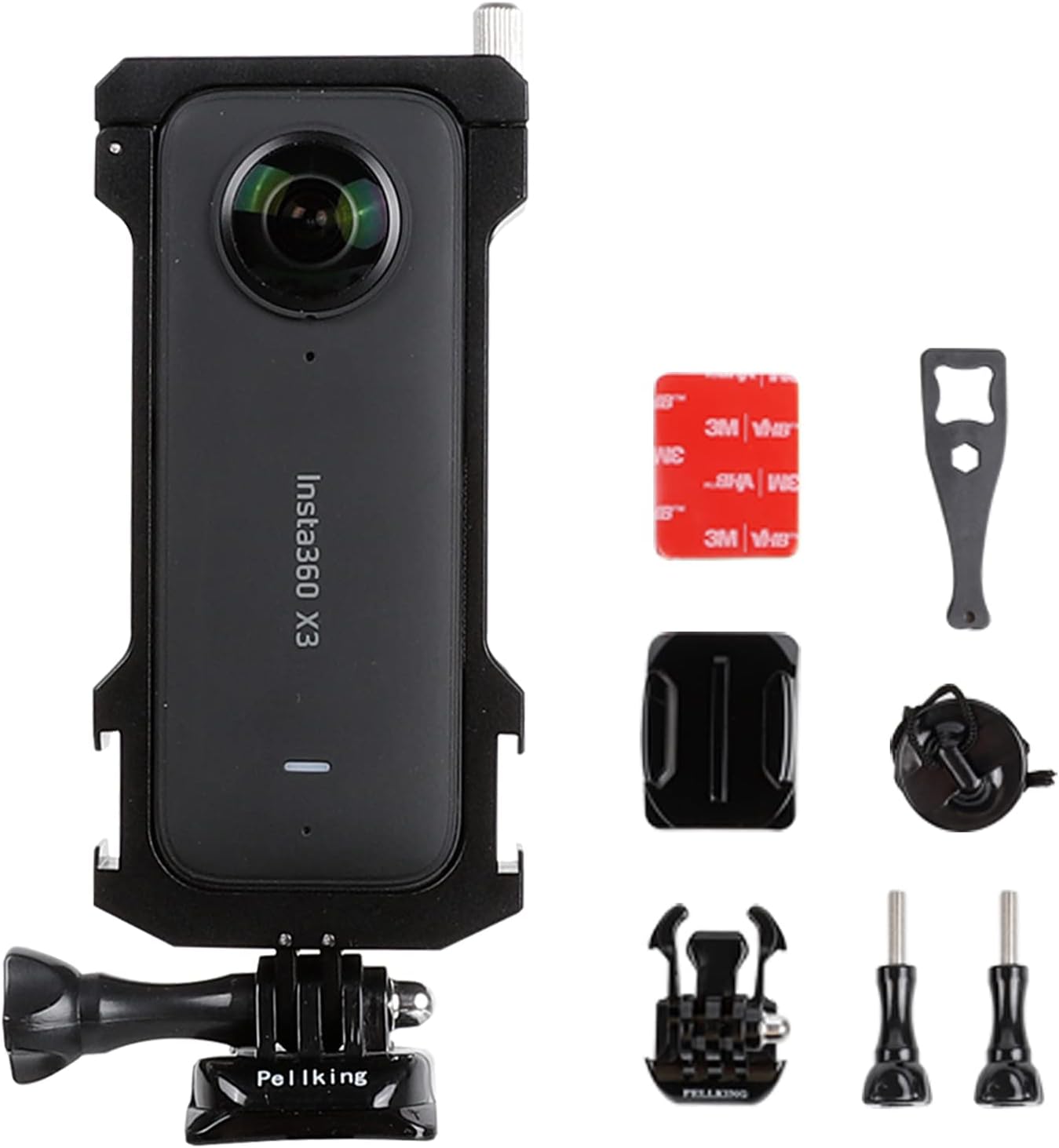 Amazon.com : PellKing Aluminum Alloy Frame for Insta360 One X3,Cage ...