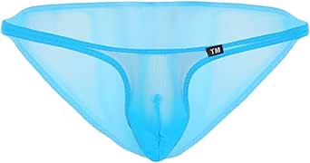 AGJGFM Men's Mesh Micro Pouch Thongs Underwear See Through Low Rise ...