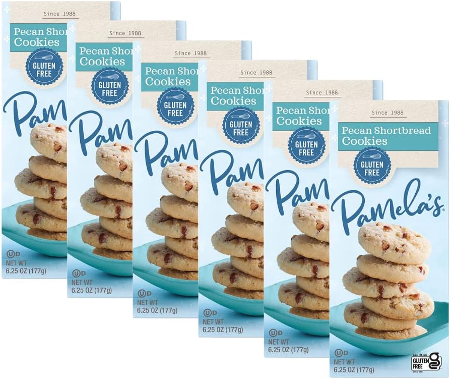 Amazon.com: Pamelas Products Cookies Shortbread Pecan, 6.25 oz (pack of ...