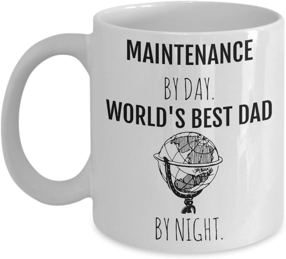 Amazon.com | Maintenance Worker Dad Mug - World’s Best Maintenance ...