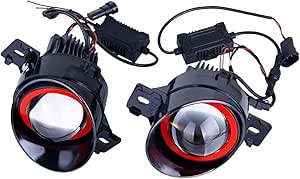 Amazon.com: 3.0'' Bi-LED Fog Lights Projector Lenses 35000LM Compatible ...