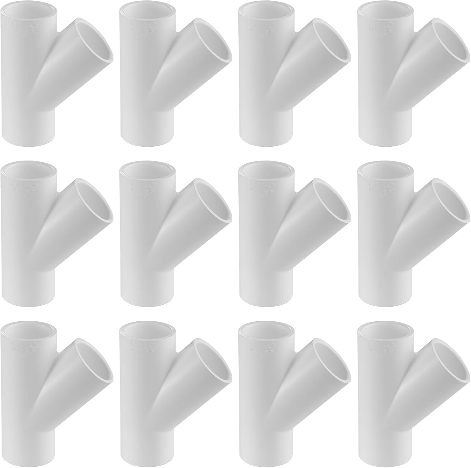Amazon.com: Lesso America 475 Series PVC Pipe Fitting - Wye - Schedule ...