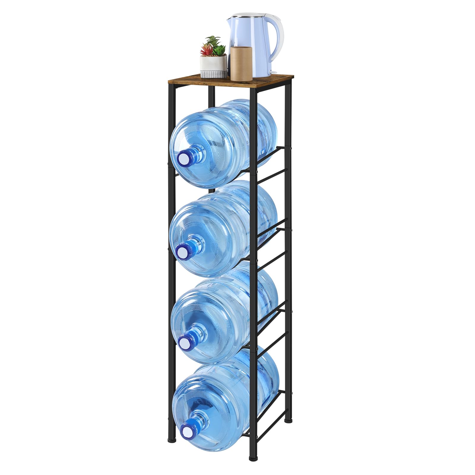 Amazon.com: smusei 5 Gallon Water Jug Holder Stand 4-Tier Water Bottle ...