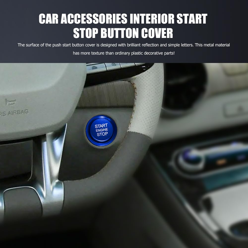 Snapklik.com : Lyxheth Car Push Start Button Cover, Engine Start Cover ...