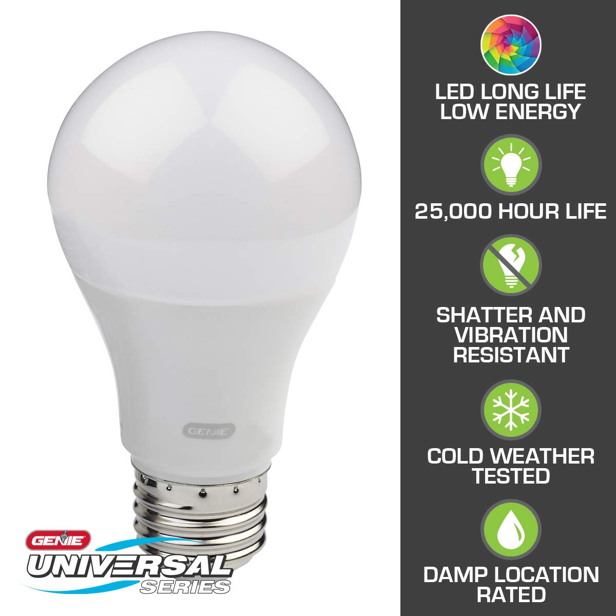 Snapklik.com : Genie Garage Door Opener LED Light Bulb Model GLEDB2-R