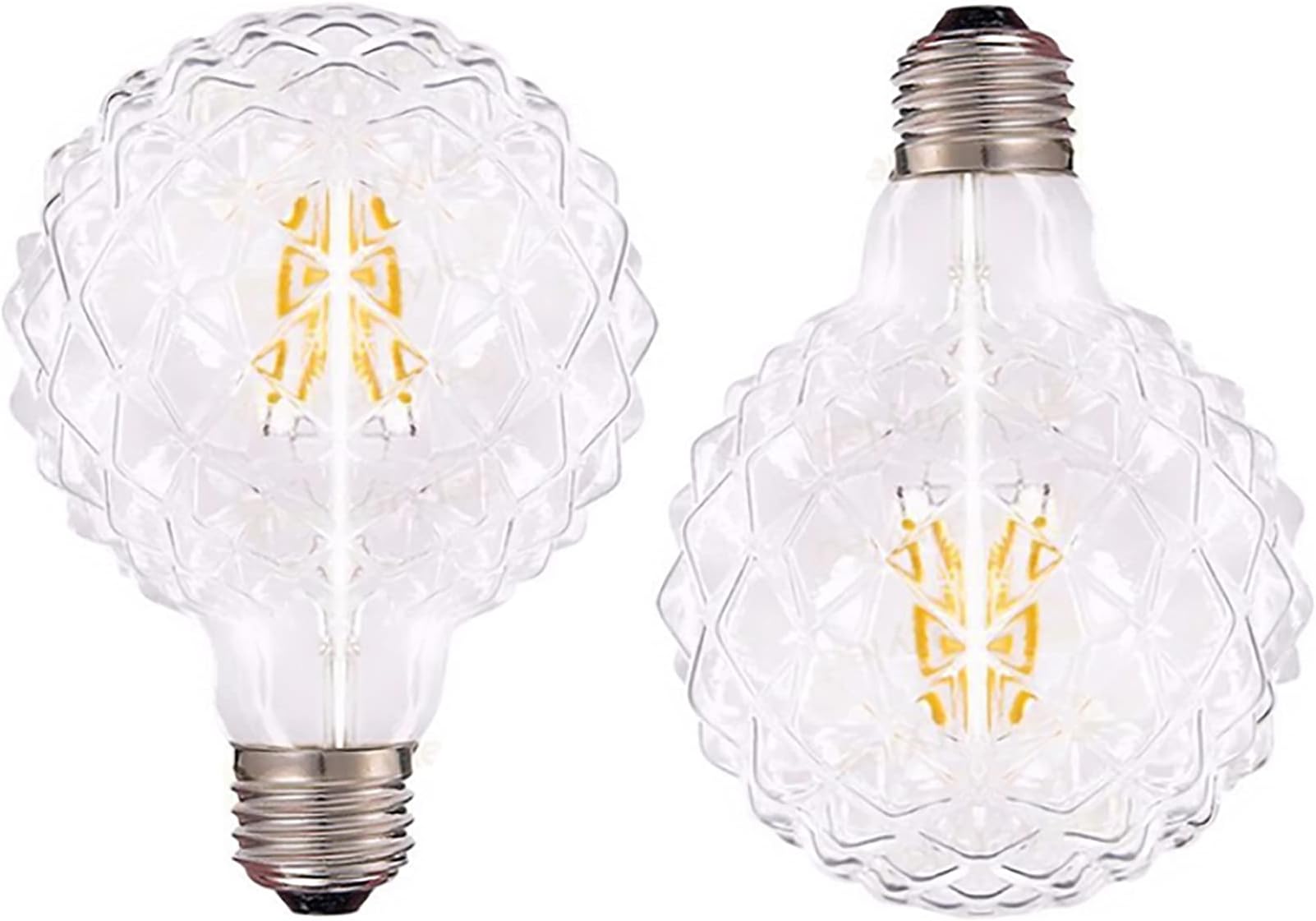 E26 4W Vintage Led Filament Bulb G95 Pineapple Shaped Lights G30 Edison ...