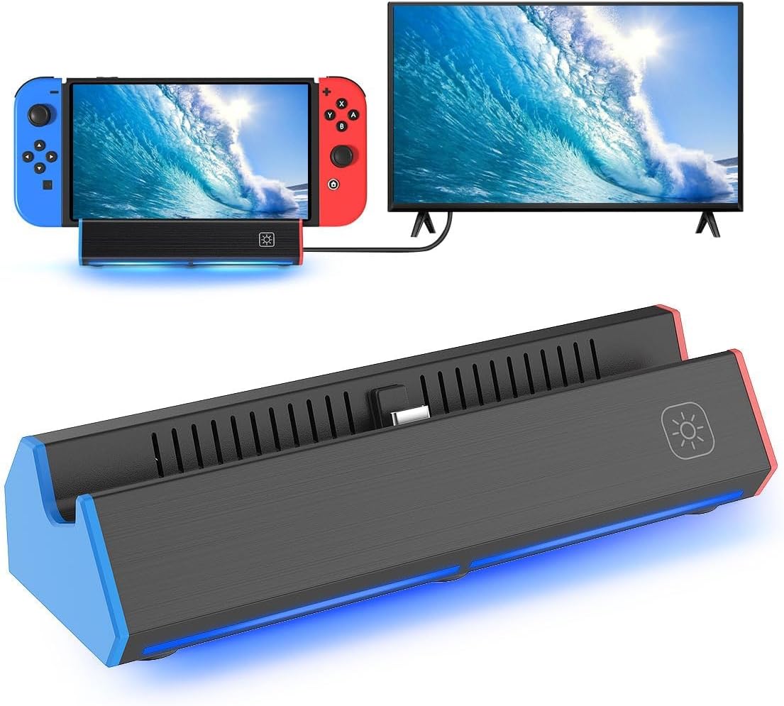 Amazon.com: Dock for Nintendo Switch TV Box Adapter Docking Station ...