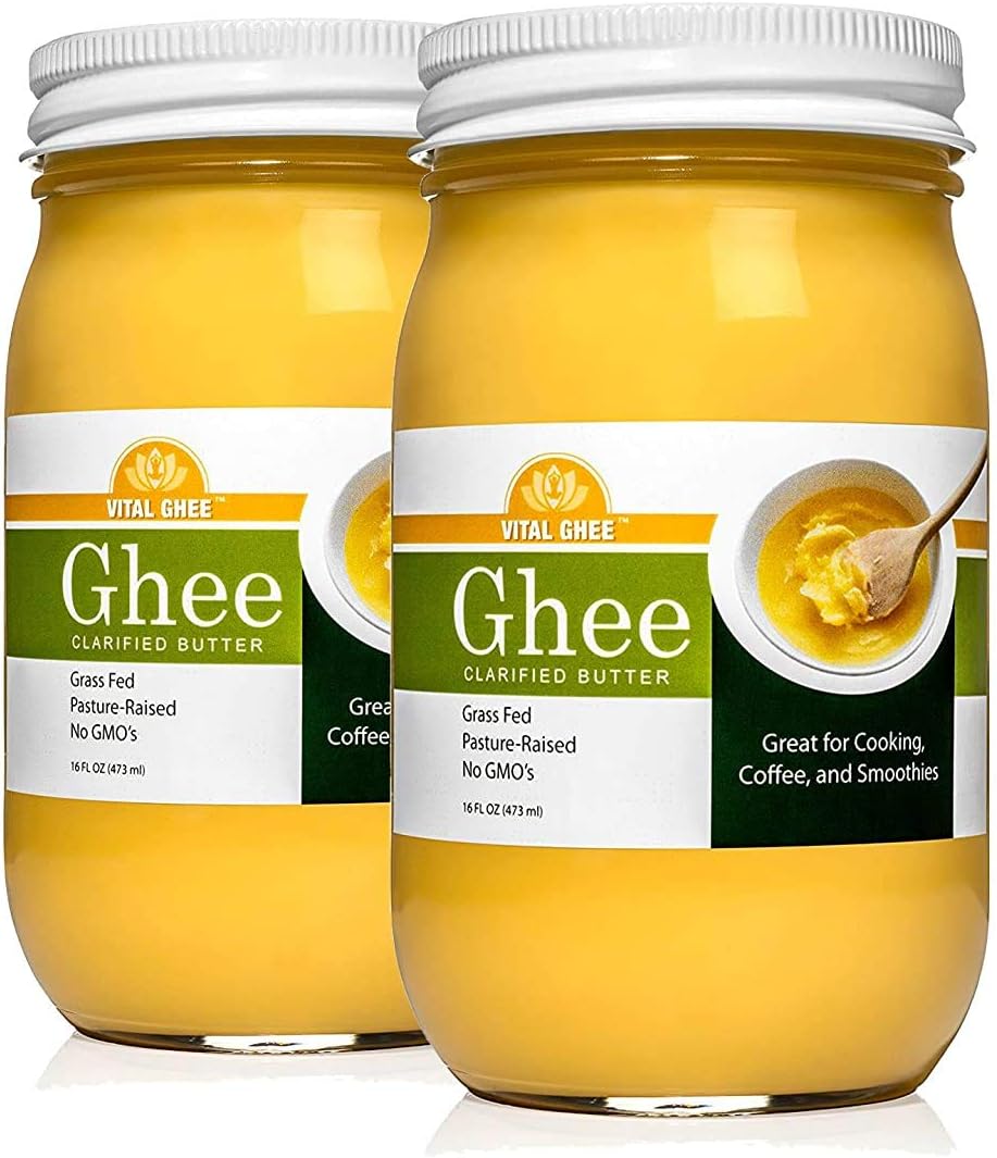 Amazon.com : Organic Grass Fed Ghee 16 Ounce - Mantra Infused ...