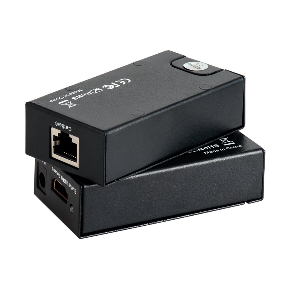 HDMI Extender, MACTIS HDMI Extenders Over CAT5e CAT6 Ethernet Cable (up ...