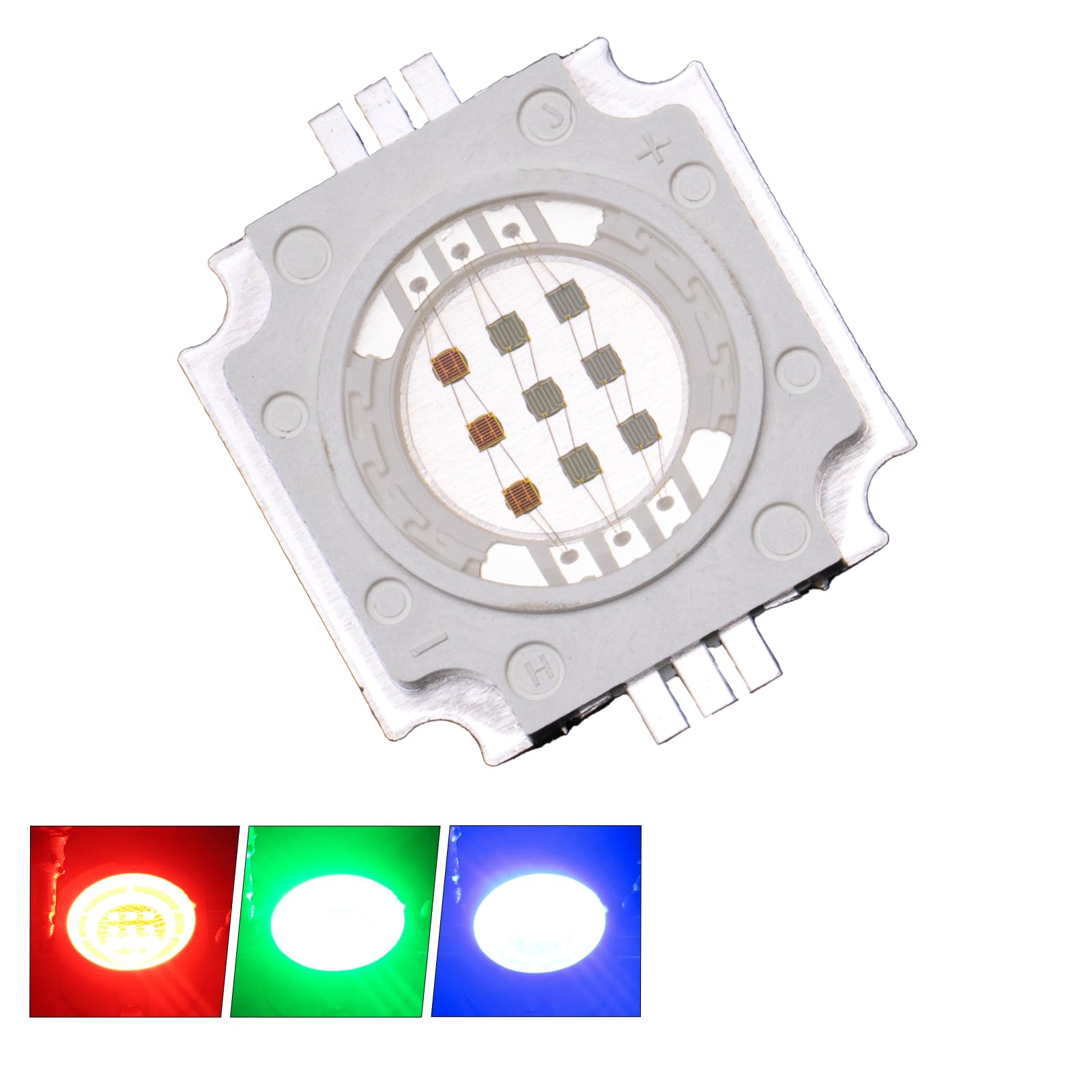 LEDGUHON High Power LED Chip 10W RGB Super Bright Light Emitter COB ...