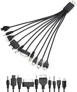 10 in 1 Universal Multi Chargers for All Devices 7.87in Cable, 10 in 1 ...