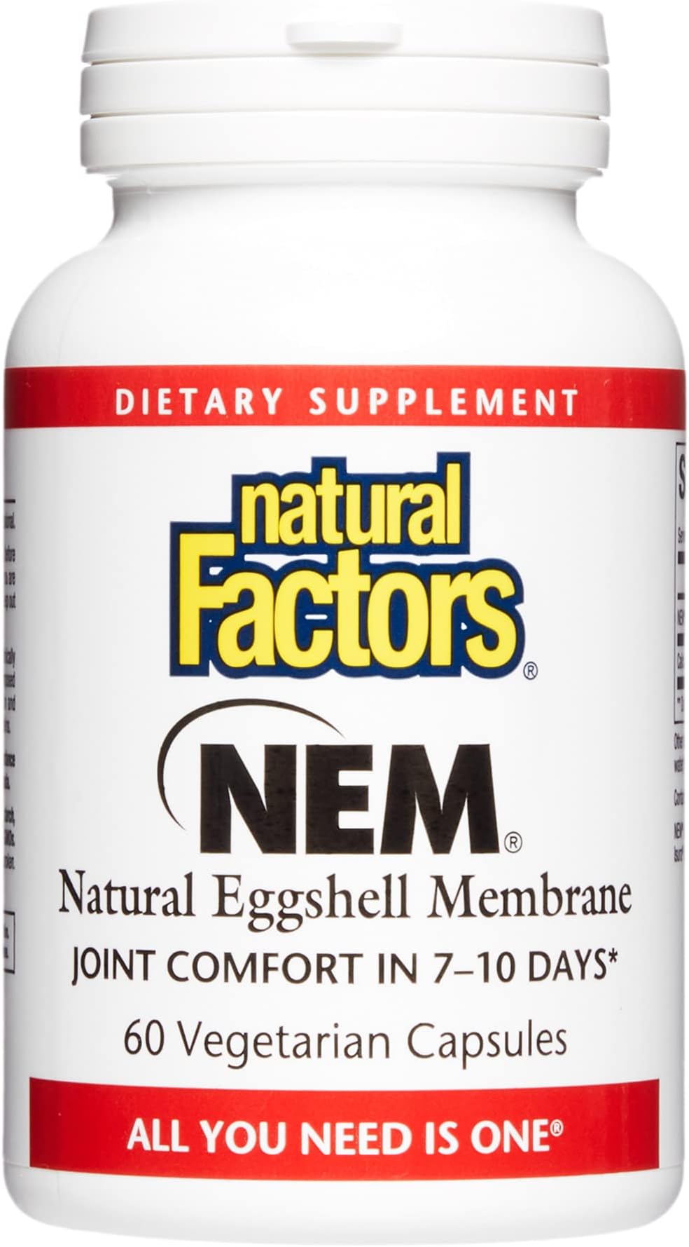 Amazon.com: Natural Factors, NEM Natural Eggshell Membrane, Promotes ...