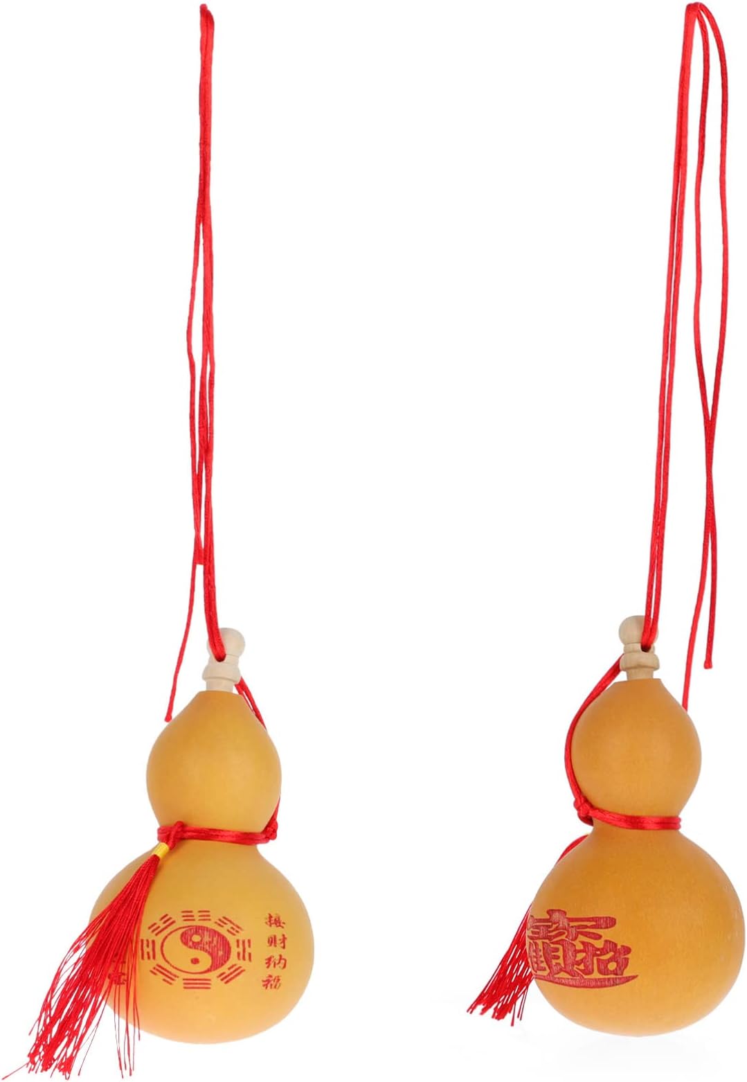 Amazon.com: 2PCS Wooden Hu Lu (Gourd) for Chinese Feng Shui - Chinese ...