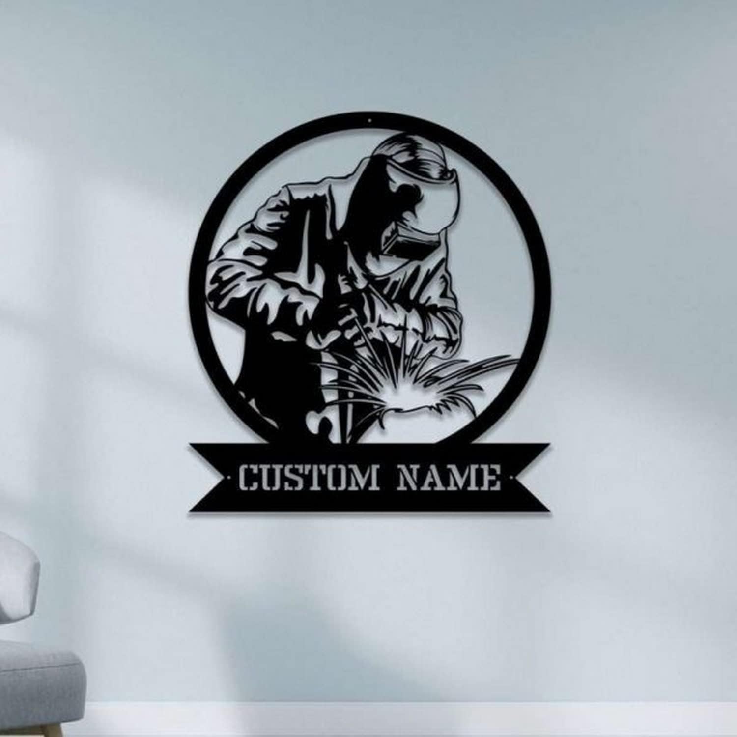 Amazon.com: Personalized Welder Construction Welding Custom Metal Sign ...