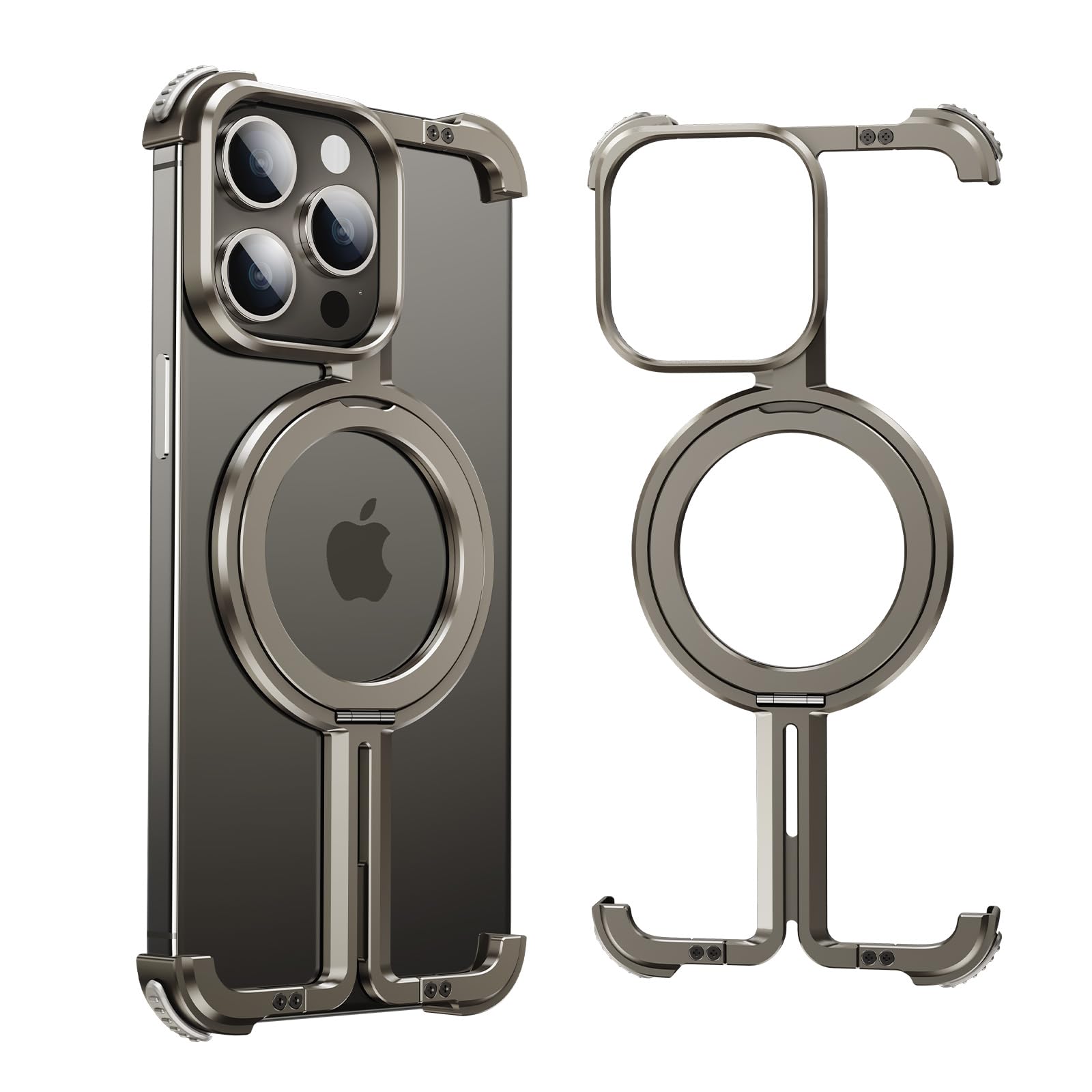Pi Case for iPhone 15 Pro Max Case with Stand, Minimalist Sleek Design ...