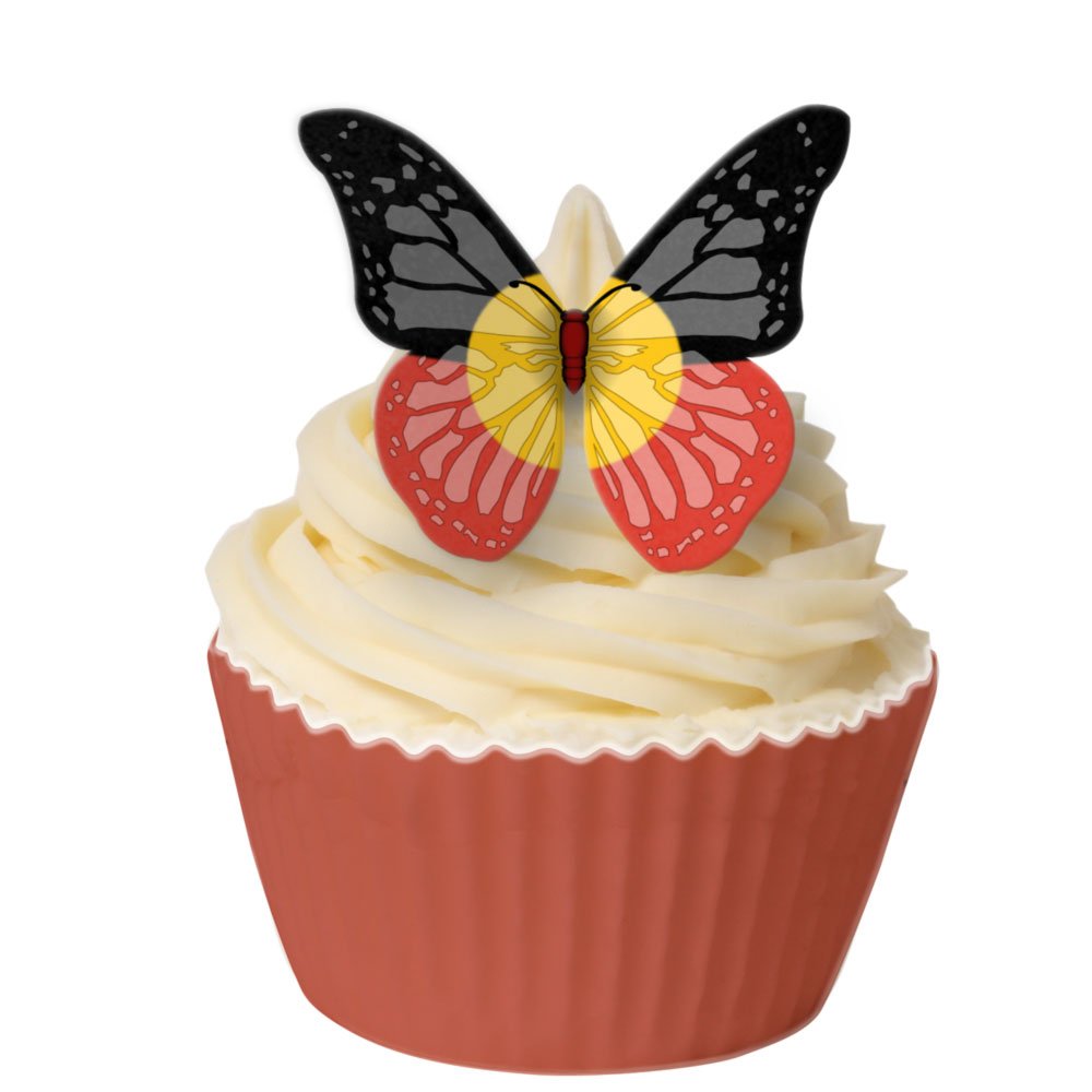 Buy Pack of 24 Edible pre-Cut Wafer Decorations - Australian Aboriginal ...