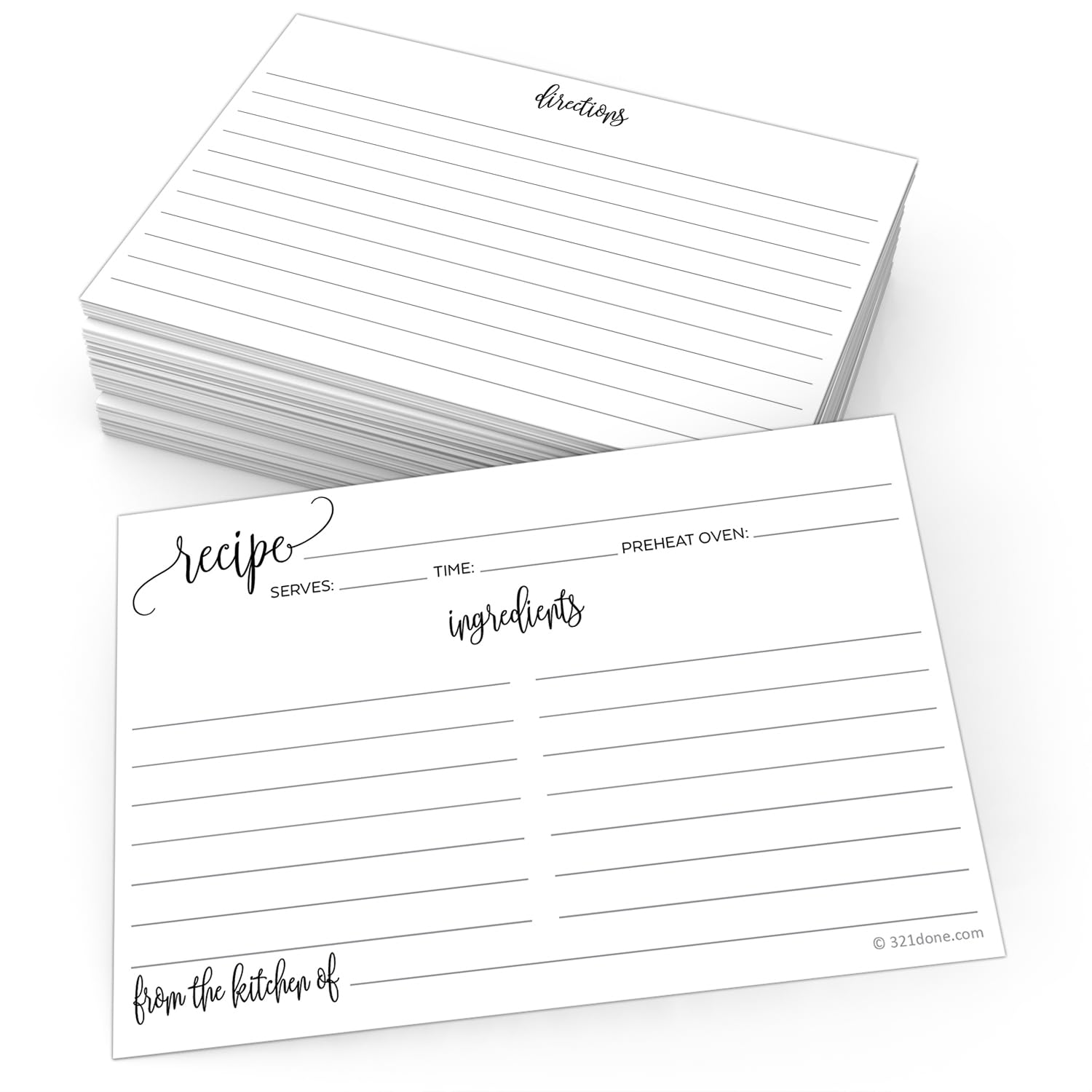 Modern Recipe Card