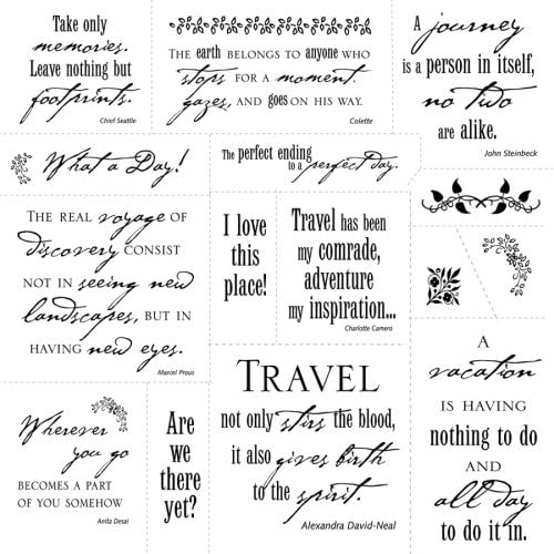 Amazon.com: FISKARS Cloud 9 Clear Stamps-Simple Thoughts Travel : Arts ...