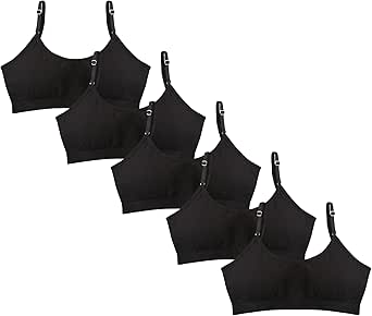 Amazon.com: Donella Teen Girls Padded Training Bra - Adjustable Straps ...