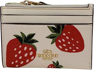 Amazon.com: Coach Mini Skinny Id Case In Coated Canvas With Strawberry ...